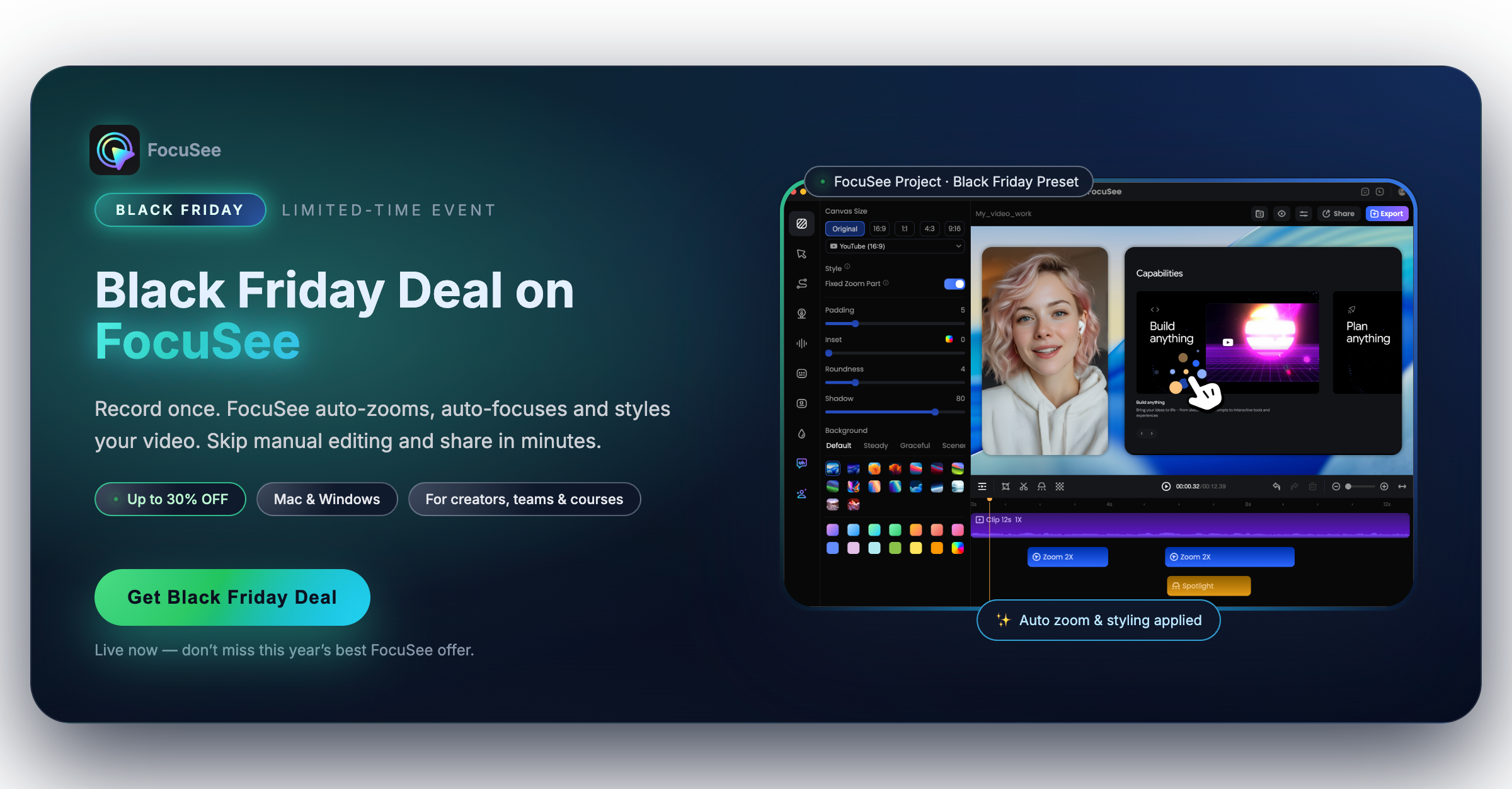 FocuSee Black Friday Sale 2025 - Up To 30% OFF